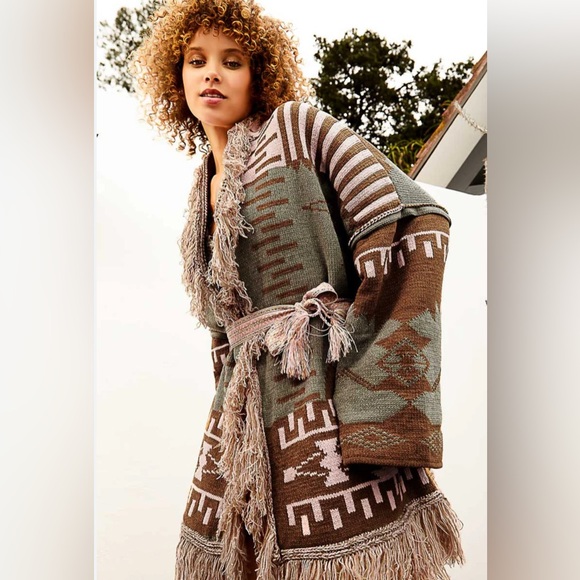 POL | Sweaters | Pol Bohemian Aztec Fringe Cardigan Sweater | Poshmark